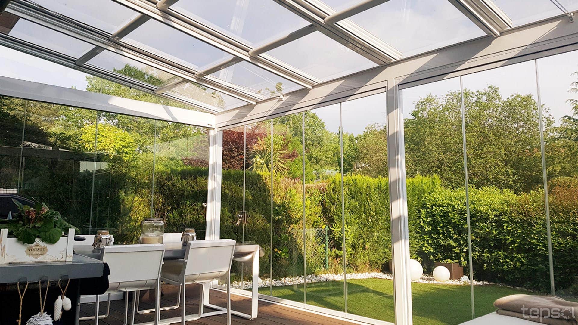 Coberturas e Laterais em Vidro - Tepsol