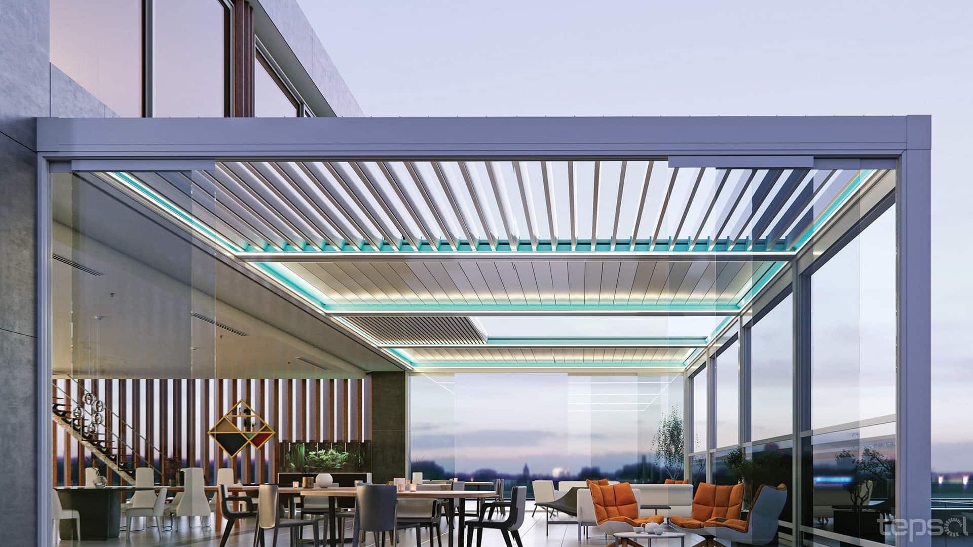 Pérgolas Bioclimáticas para Esplanadas - Lâminas, Retrátil, Isotérmica